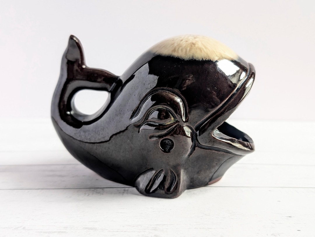 Vintage Ceramic Whale Sponge Holder, Mid Century Kitchen Decor - Etsy