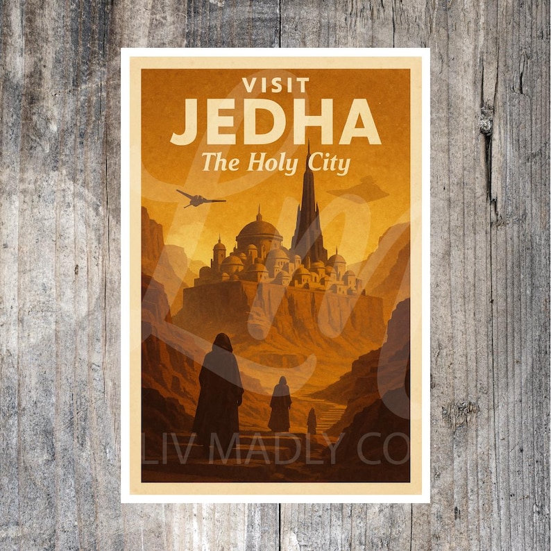 Vintage Star Wars 21 Planet Travel Poster Stickers: Batuu | Hoth ...