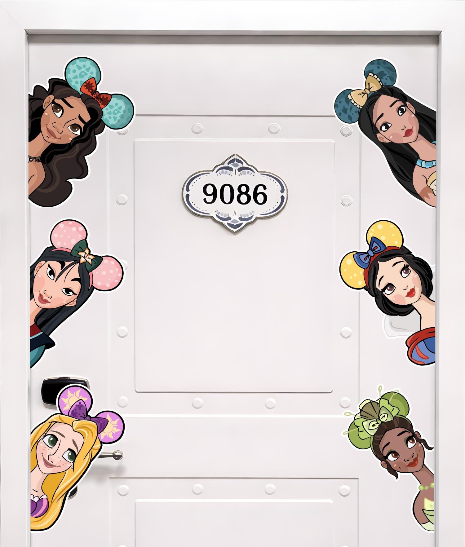 Disney Inspired Princess Side Door Cruise Magnet: Ariel | Aurora | Anna ...