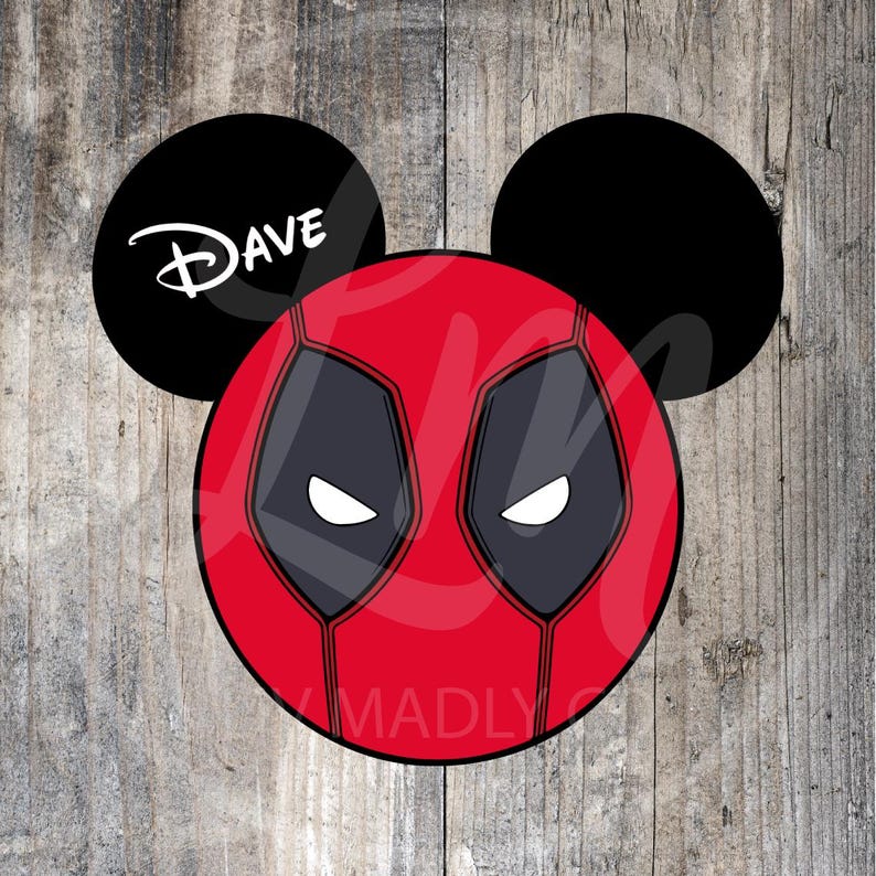 Personalized Marvel Inspired Mickey Mouse Cruise Door Magnet: Deadpool ...