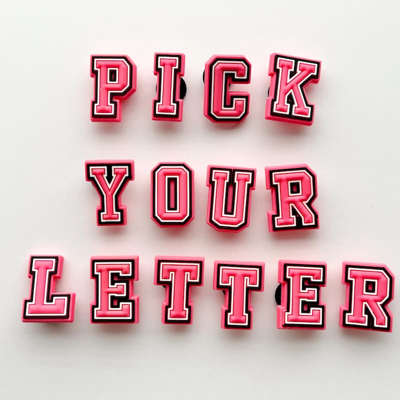 Custom Croc Charm Letters - Etsy