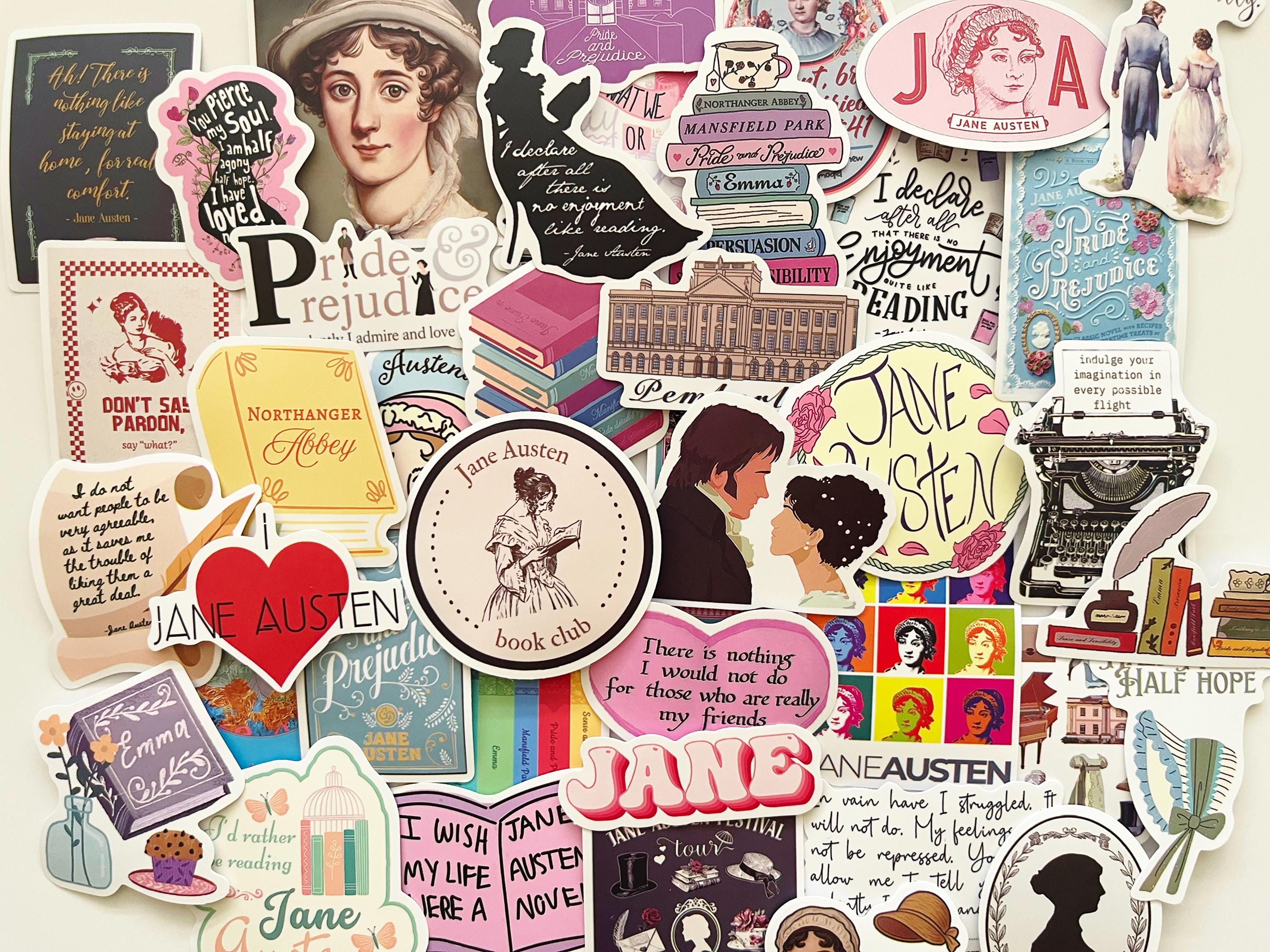 Jane Austen Stickers Pride and Prejudice - Etsy