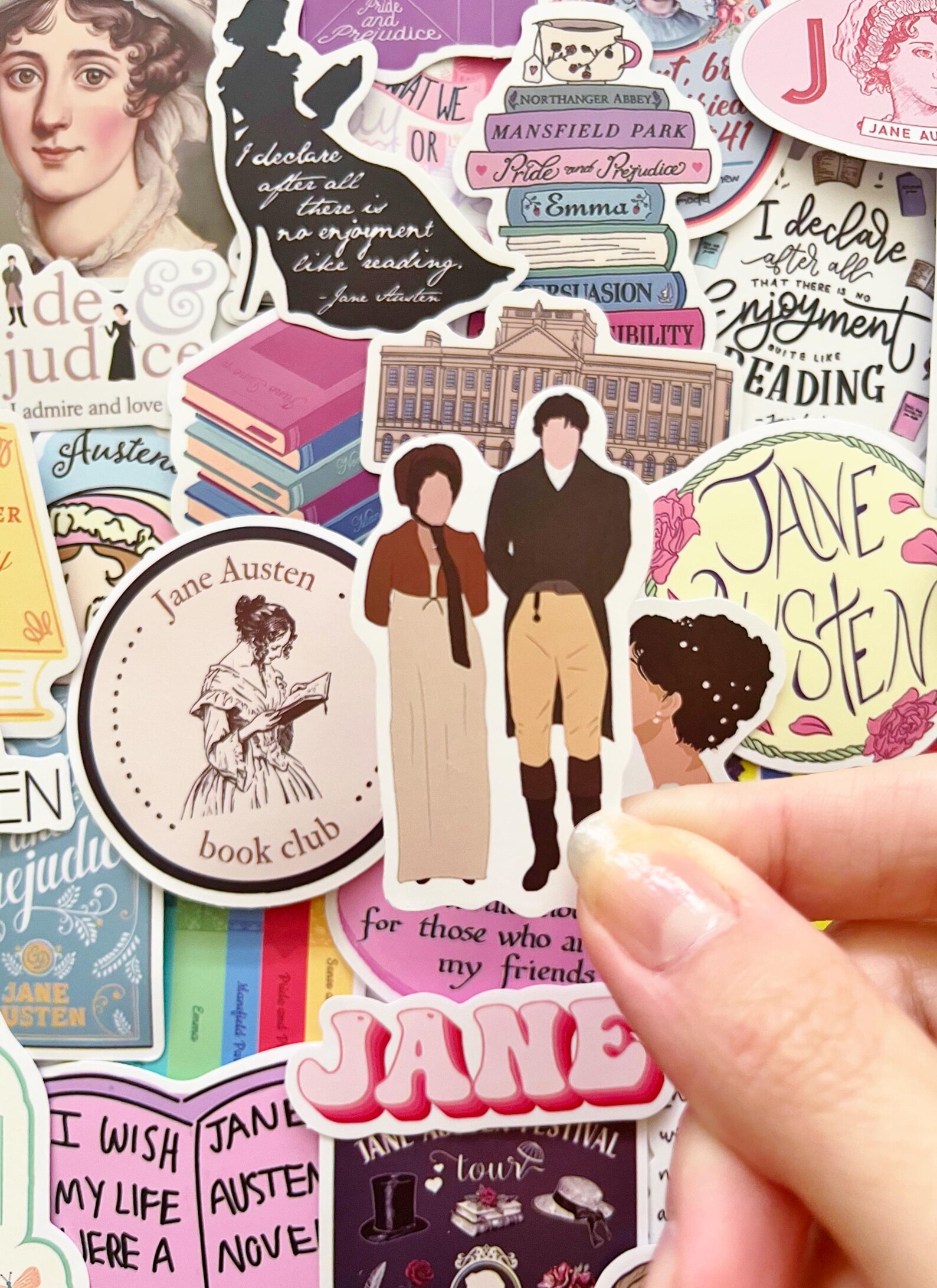 Jane Austen Stickers Pride and Prejudice - Etsy