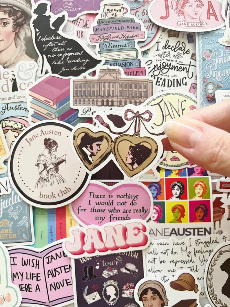 Jane Austen Stickers Pride and Prejudice - Etsy