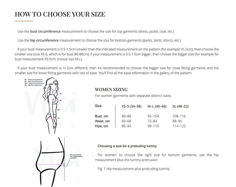 Faith Coat 170-176 Height Sizes XS - XL Pattern, Sewing Pattern With ...