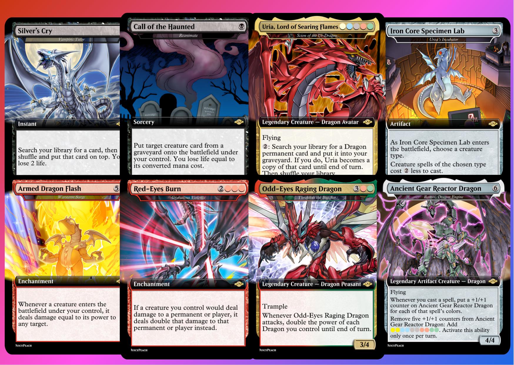 Yugioh Ur-dragon Proxy Commander Deck, EDH Bracket 3 Deck - Etsy