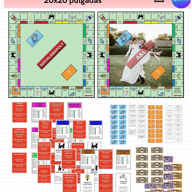 Blank Monopoly Board Svg - Etsy