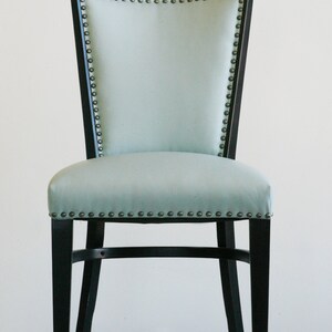 Pair of Light Blue Upholstered Occasional Chairs - Etsy