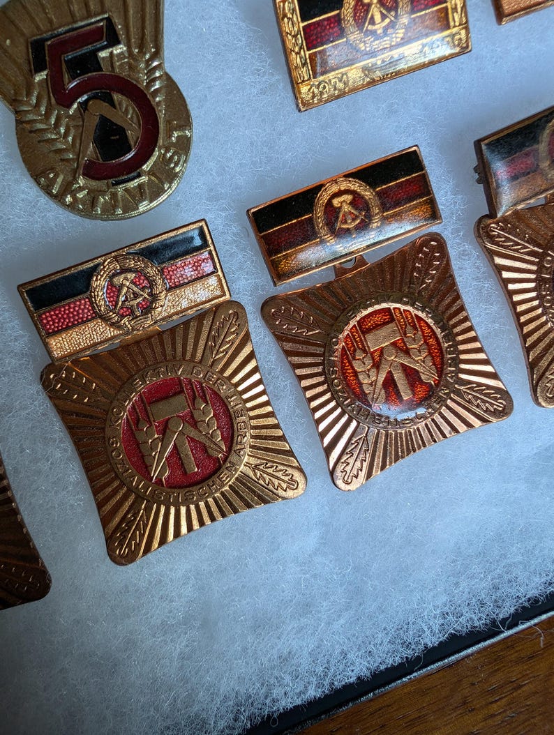 East German Military & Civil Service Badge Collection: Socialist ...