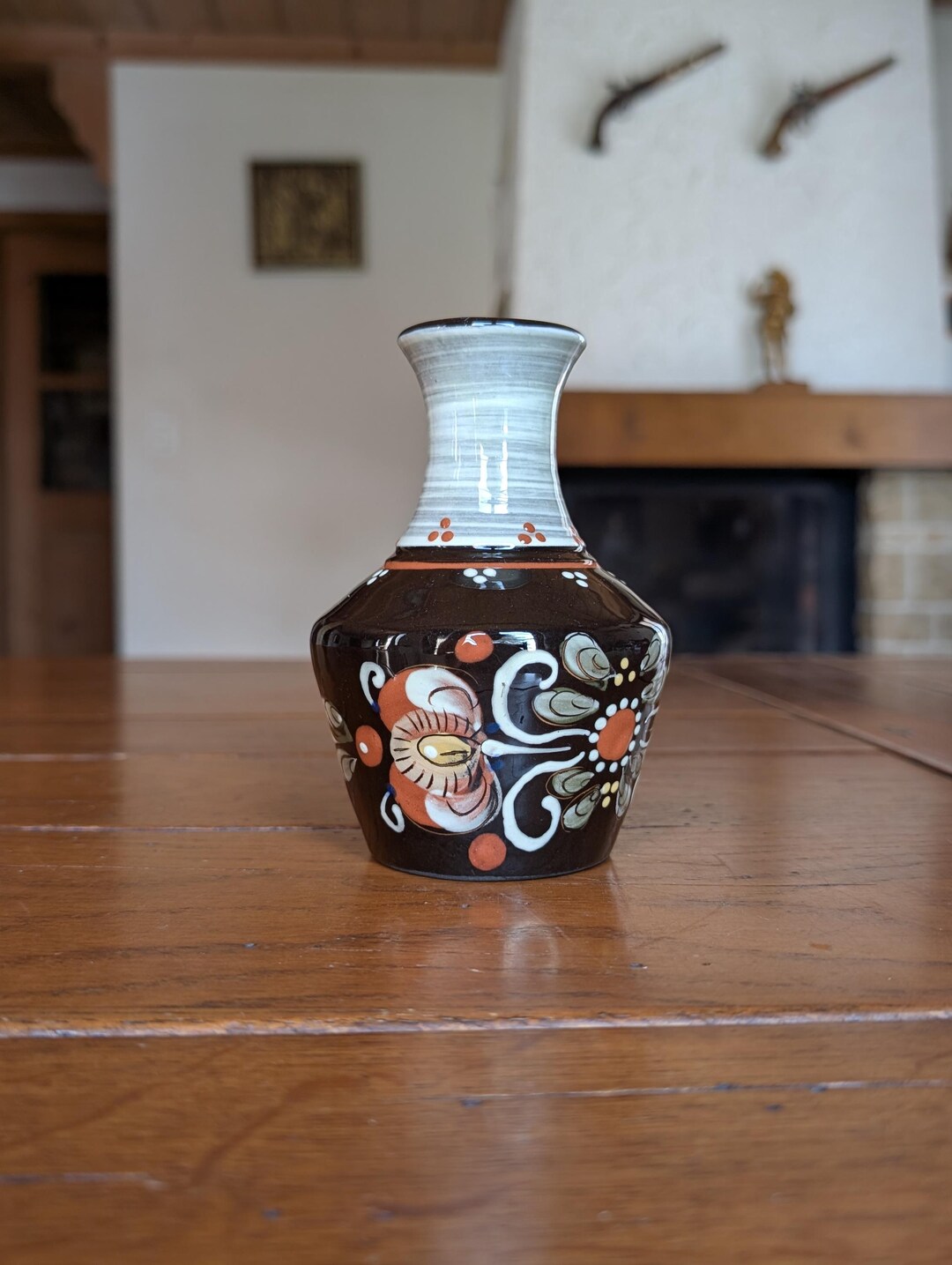Vintage Kohler Biel Ceramic Vase: Hand-painted Swiss Folk Art - Etsy