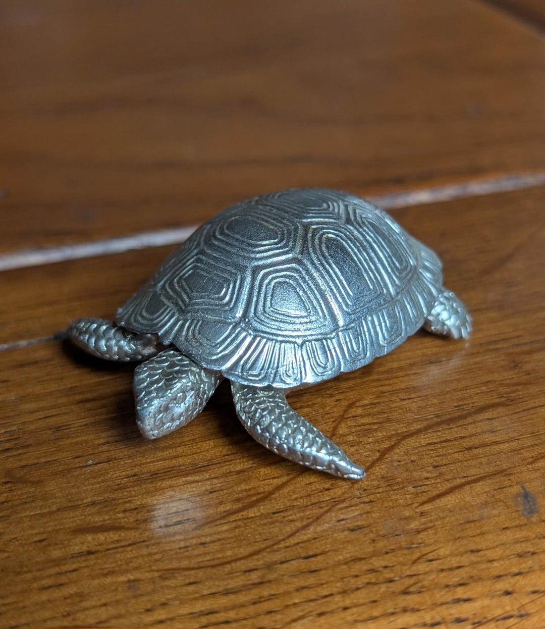 Vintage Metal Turtle Pill Box: Enameled Trinket Decor - Etsy