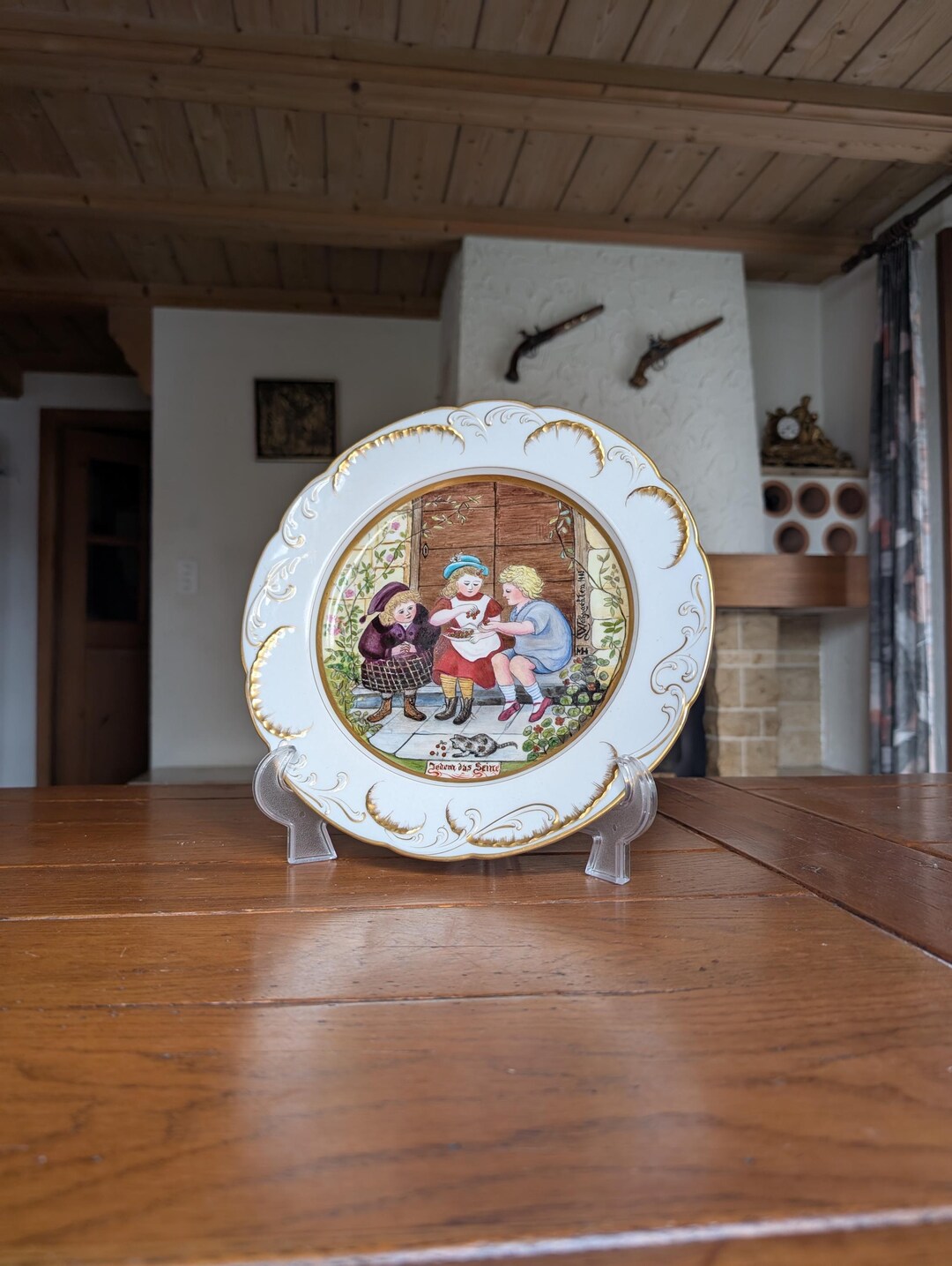 Rosenthal Christmas Plate 1905: Louis XIV Children's Holiday Scene - Etsy