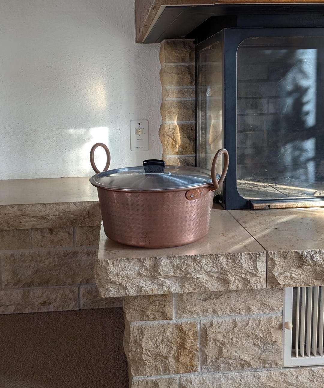 Vintage Italian Copper Cooking Pot With Lid, Rustic Kitchen Decor - Etsy