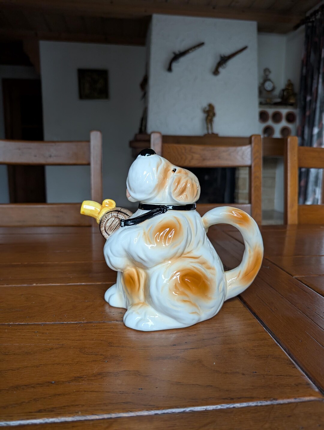 Vintage Ceramic Bernard Dog Teapot: J. Luber by Roy Simpson Collectible ...