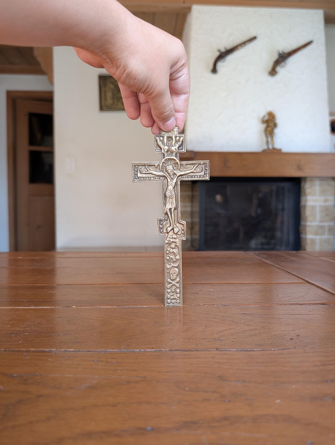Orthodox Wall Crucifix: Detailed Metal Christian Decor - Etsy