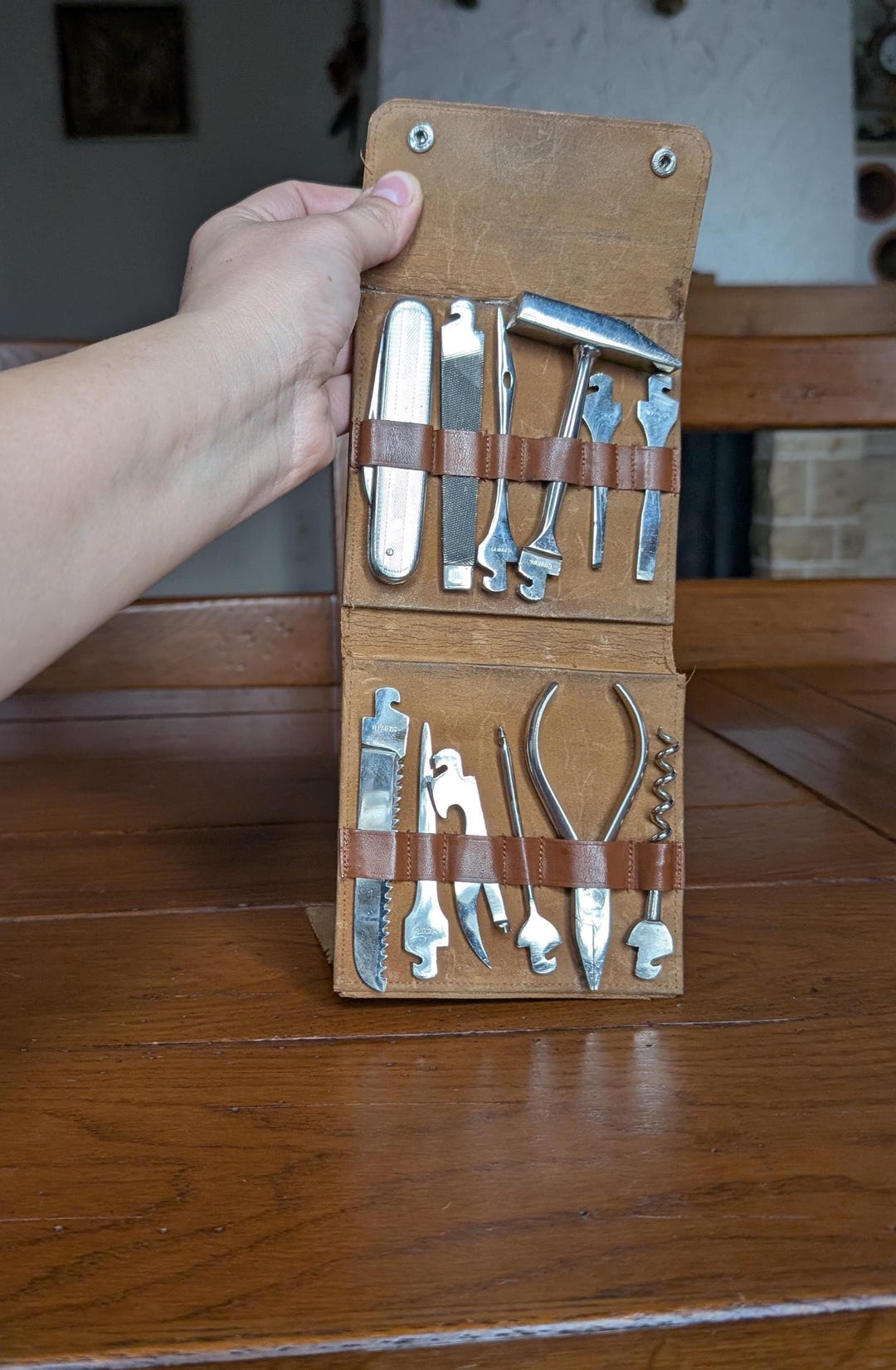 Solingen Vintage Tool Set, 12-piece German Made Leather Case - Etsy