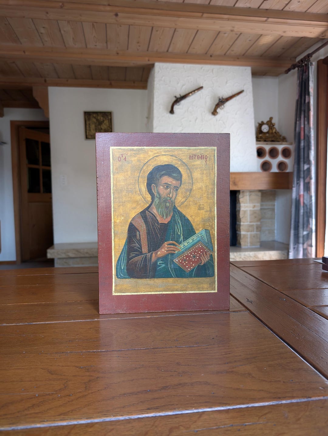 Hand Painted Saint Matthew Icon: Traditional Orthodox Religious Art - Etsy