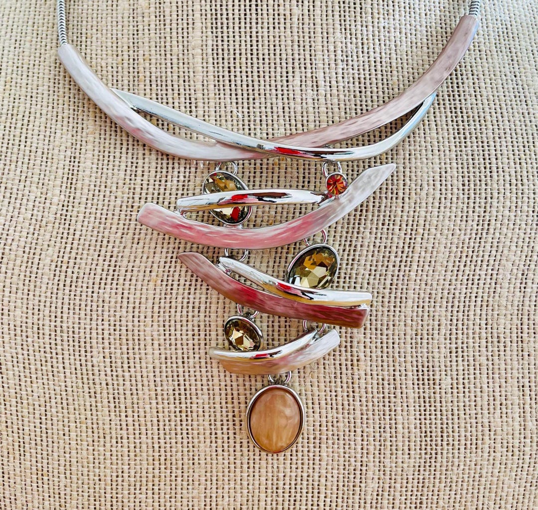 Statement Necklace, Statement Necklace for Women, Brown Statement ...