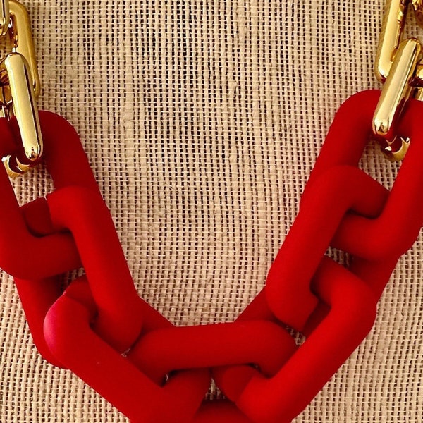 Red Statement - Etsy