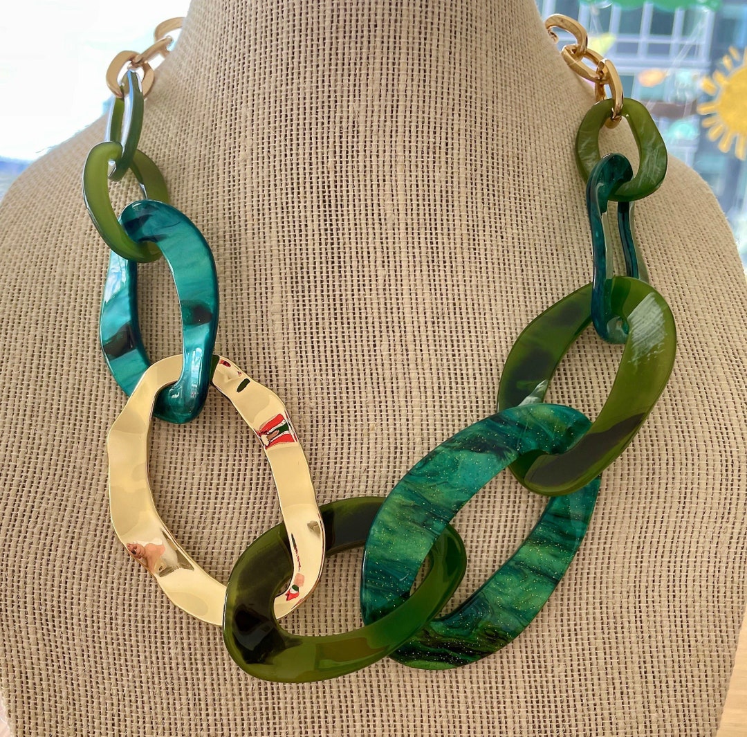 Oversized Necklace Big Link Necklace Chunky Statement - Etsy