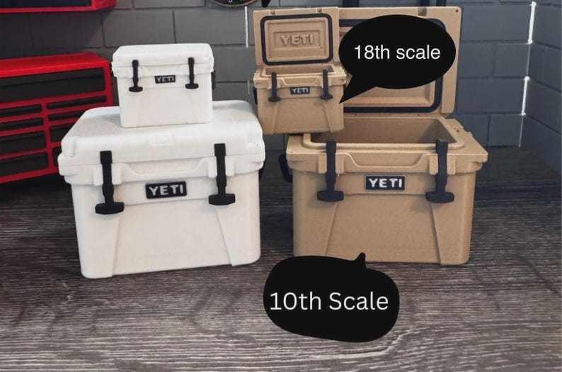 10th Scale Mini Realistic Yeti Cooler Customizable Unique Gift Idea for ...