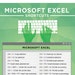 Microsoft Excel Keyboard Shortcut Printable Poster 8.5"x11" - Etsy