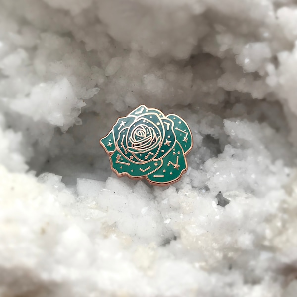 Enamel Rose - Etsy