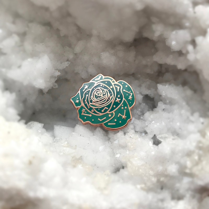Enamel Rose - Etsy
