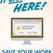 Save Your Work! Large Printable Graphic Design Poster Mac 24"x36" - Etsy