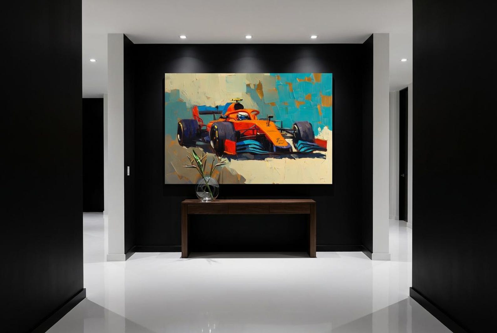 Mclaren F1 Wall Art | Formula Racing Canvas | Orange Race Car Print ...