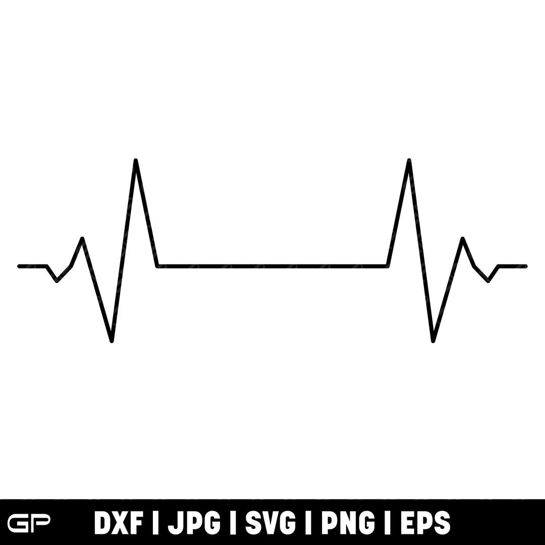 Heartbeat SVG: EKG Pulse Clipart for Nurse Crafts (digital Download) - Etsy