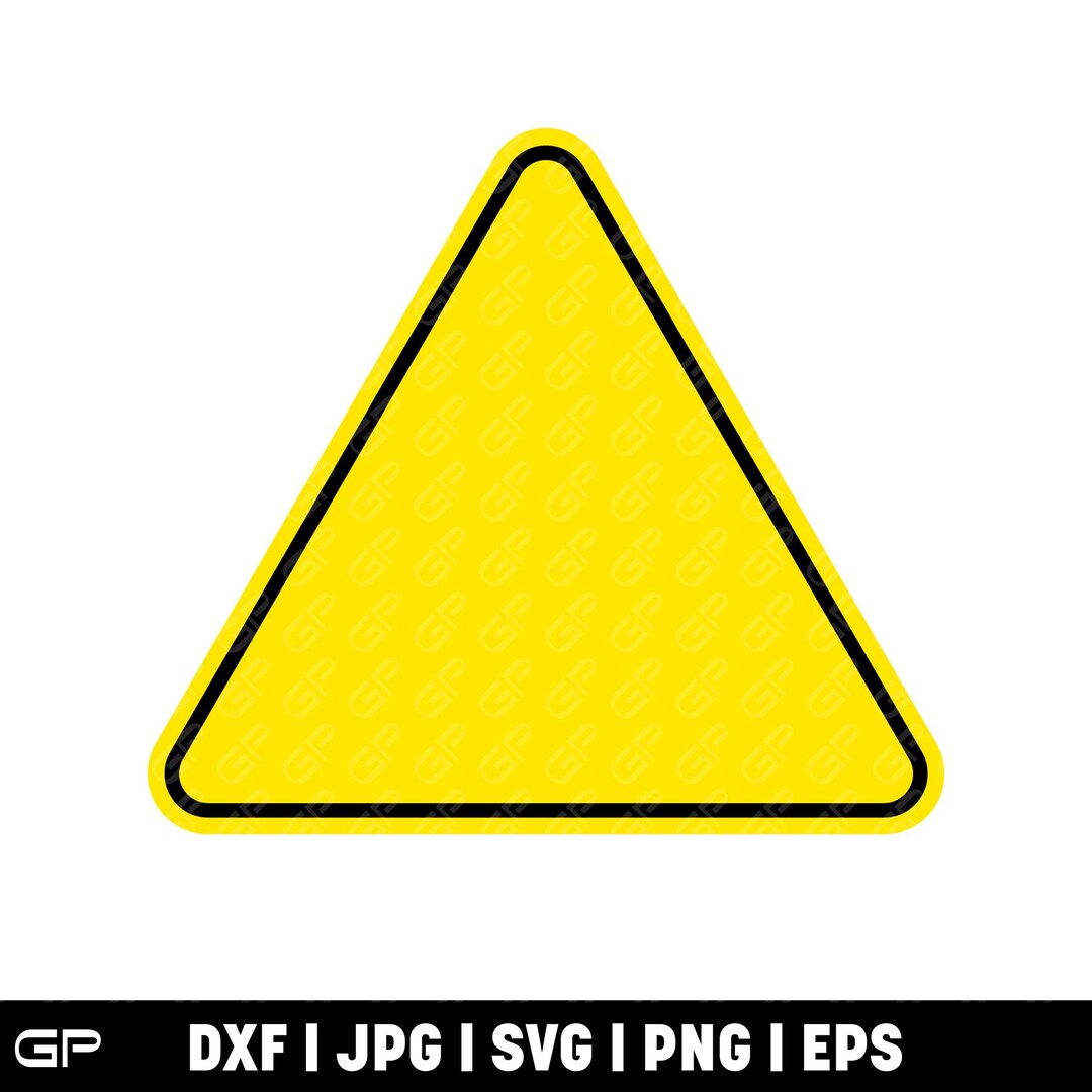 Warning Triangle Sign Template SVG: Hazard, Caution (digital Files ...