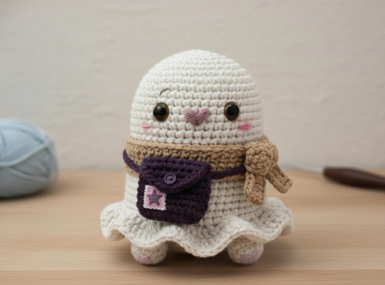 Ghost Crochet Pattern PDF – Amigurumi | Kawaii Mini Plush, Easy ...
