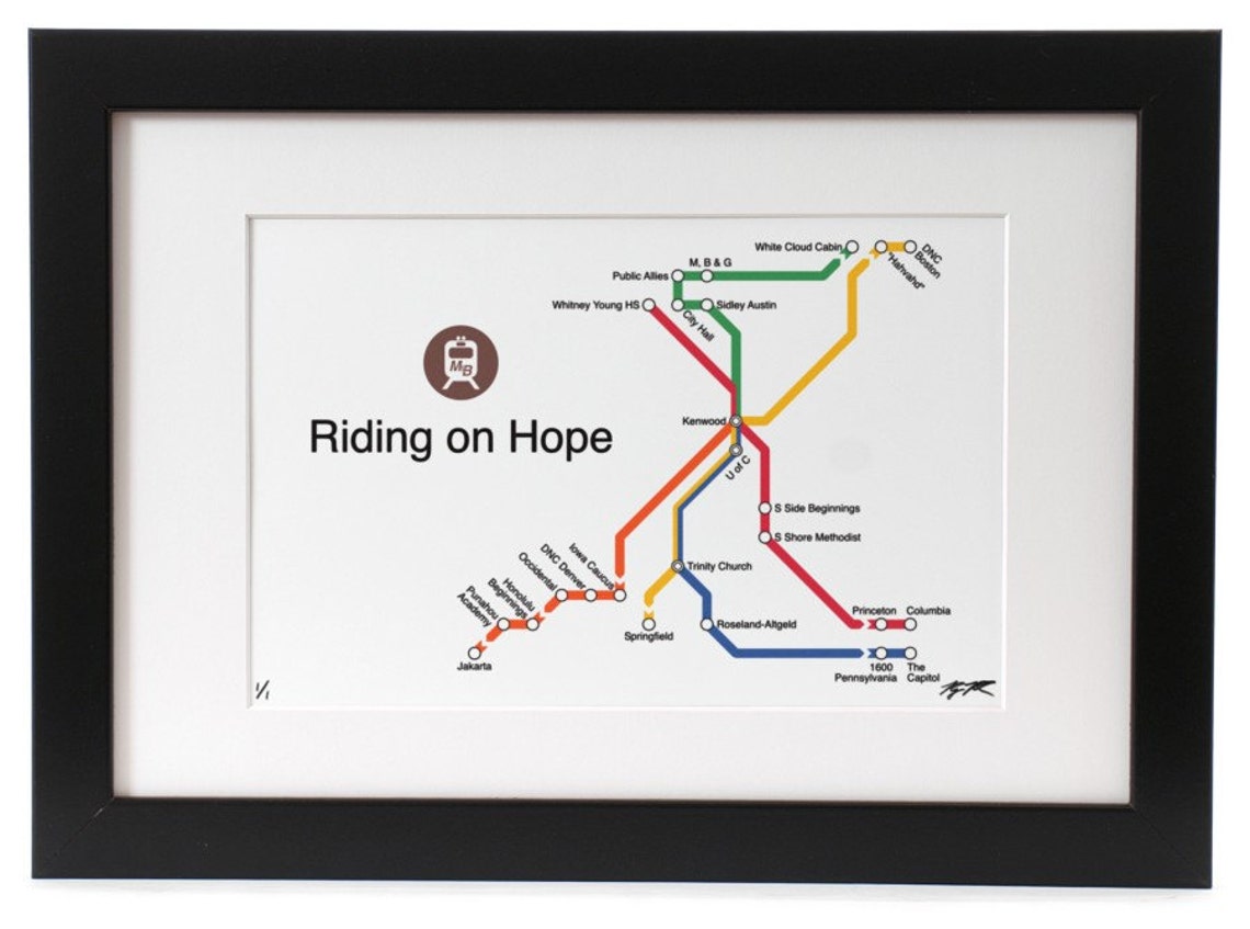 Mapuccino Custom Subway Map of Your Life - Etsy