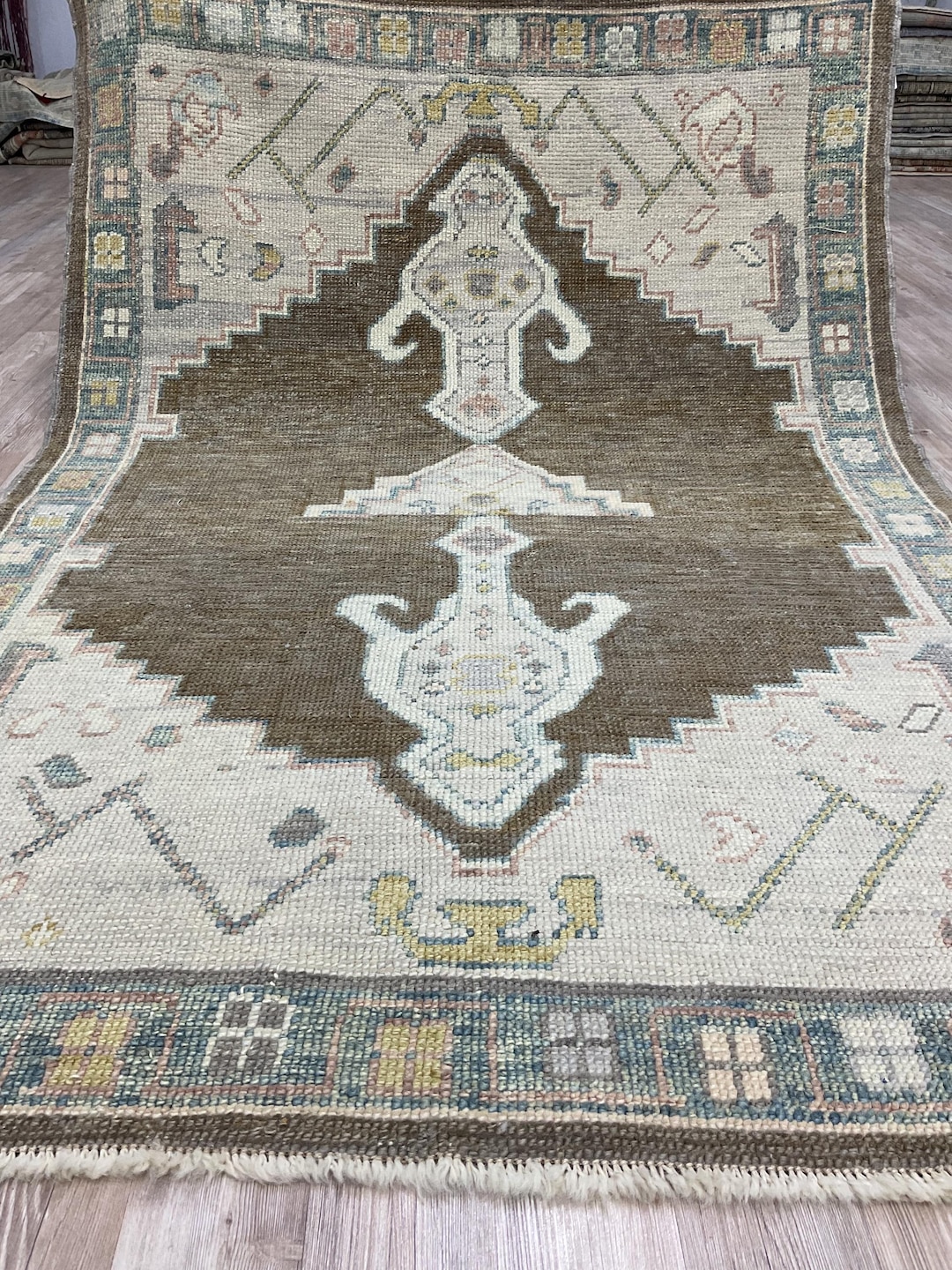 4x6 Ft Oushak Wool Rug: Handmade Anatolian Design - Etsy