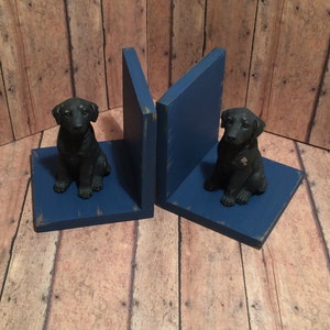 Lab Dogs Figurines Set of Bookends Labrador Retriever Figurines Book ...