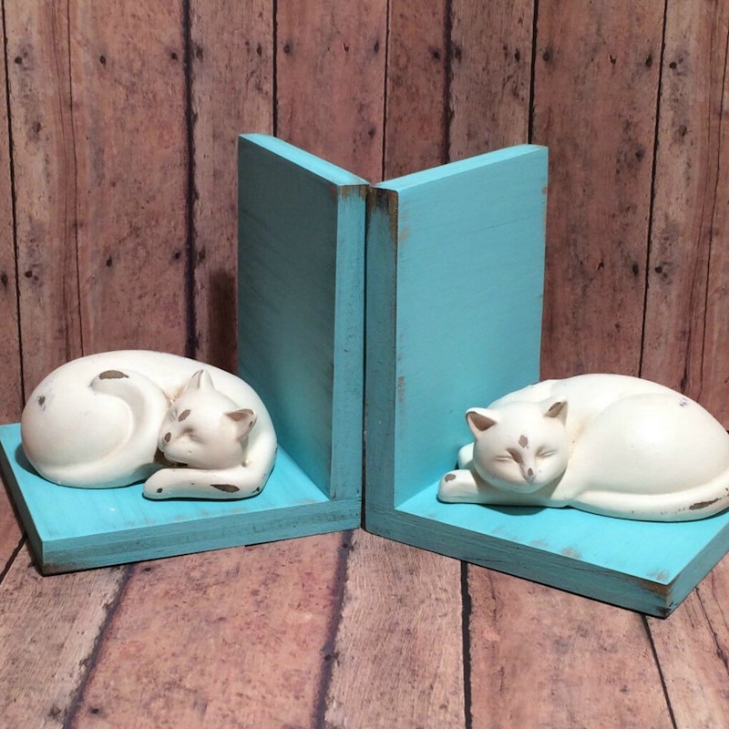 Cat Bookends - Etsy