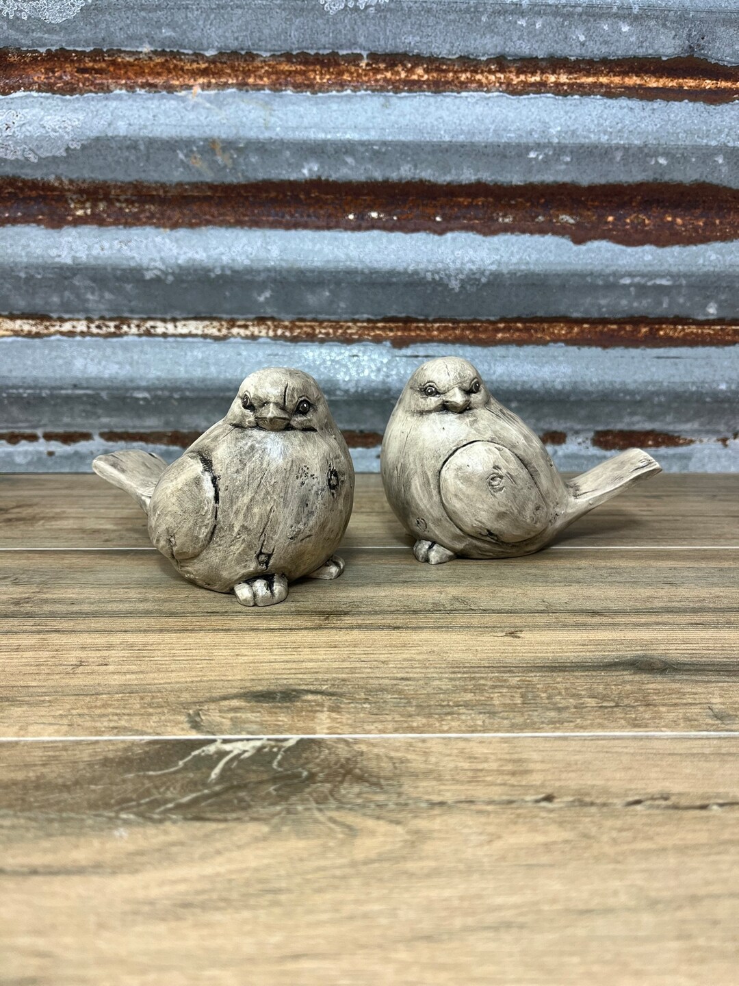 Pair of Birds Figurines Bird Statues Bird Farmhouse Decor Birds ...