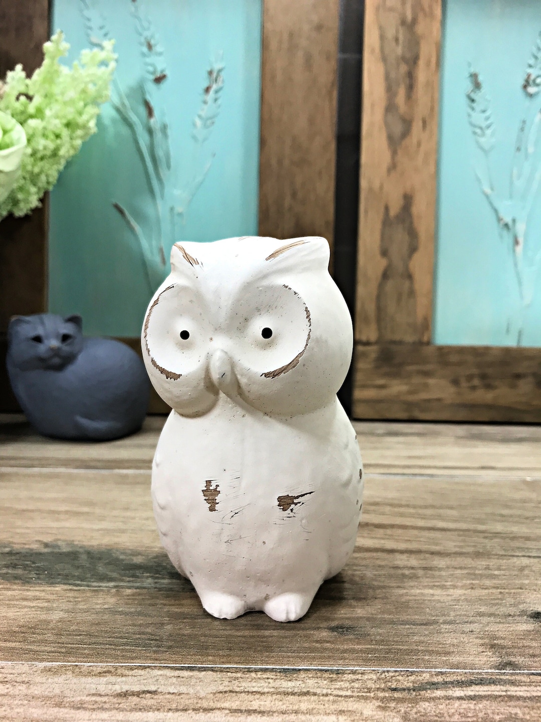 Owl Figurine Owl Farmhouse Decor Owl Collectibles Owl Woodland Nursery ...