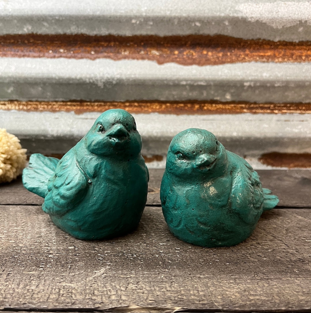 Pair of Birds Figurines Bird Statues Bird Farmhouse Decor Birds ...