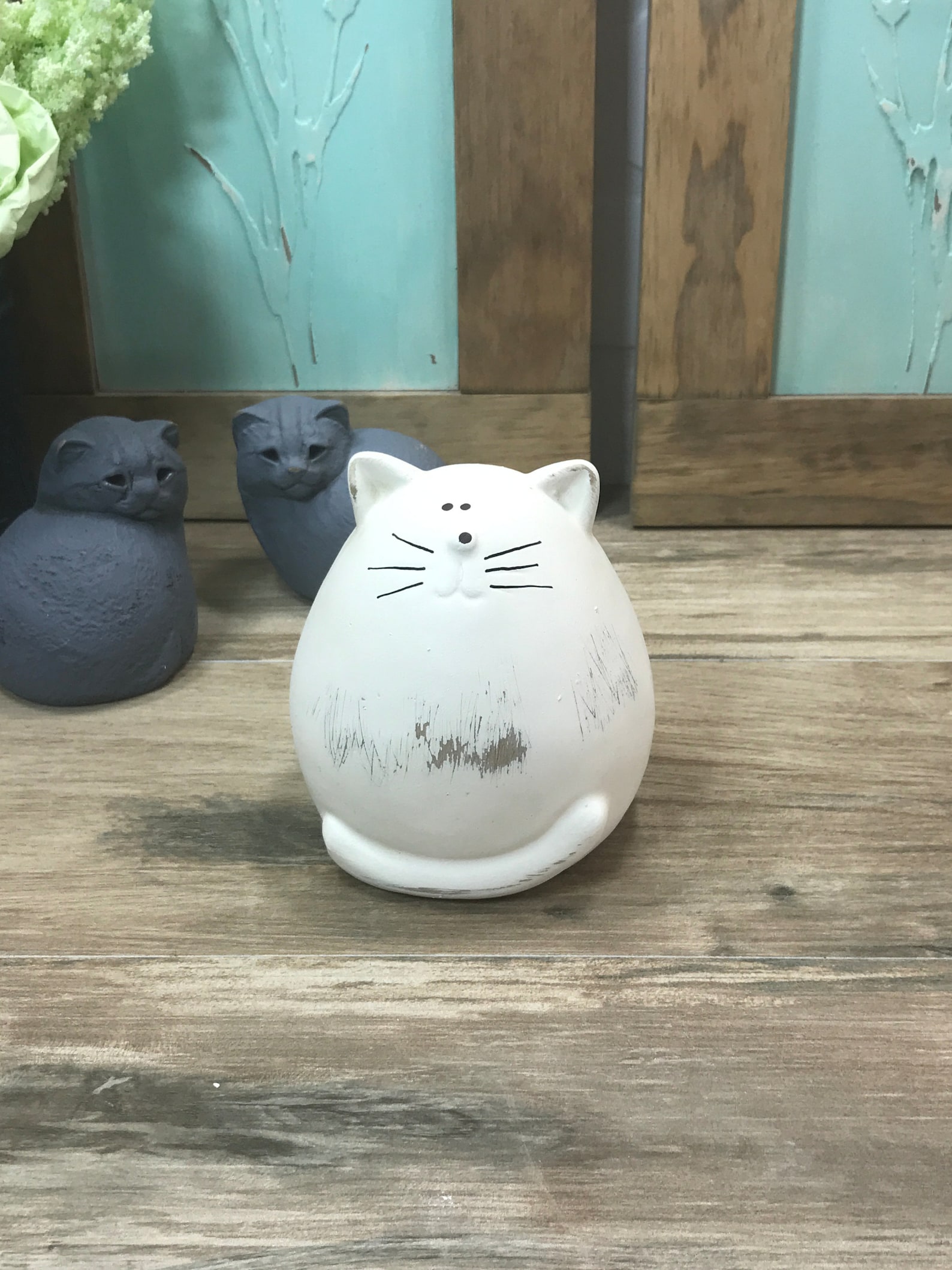 Fat Cat Figurine Chubby Cat Statue Kitty Figurine Cat Lover Gift Cat ...
