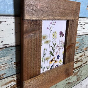Solid Wood Handmade Rustic Farmhouse Picture Frame Wall Decor Vintage ...