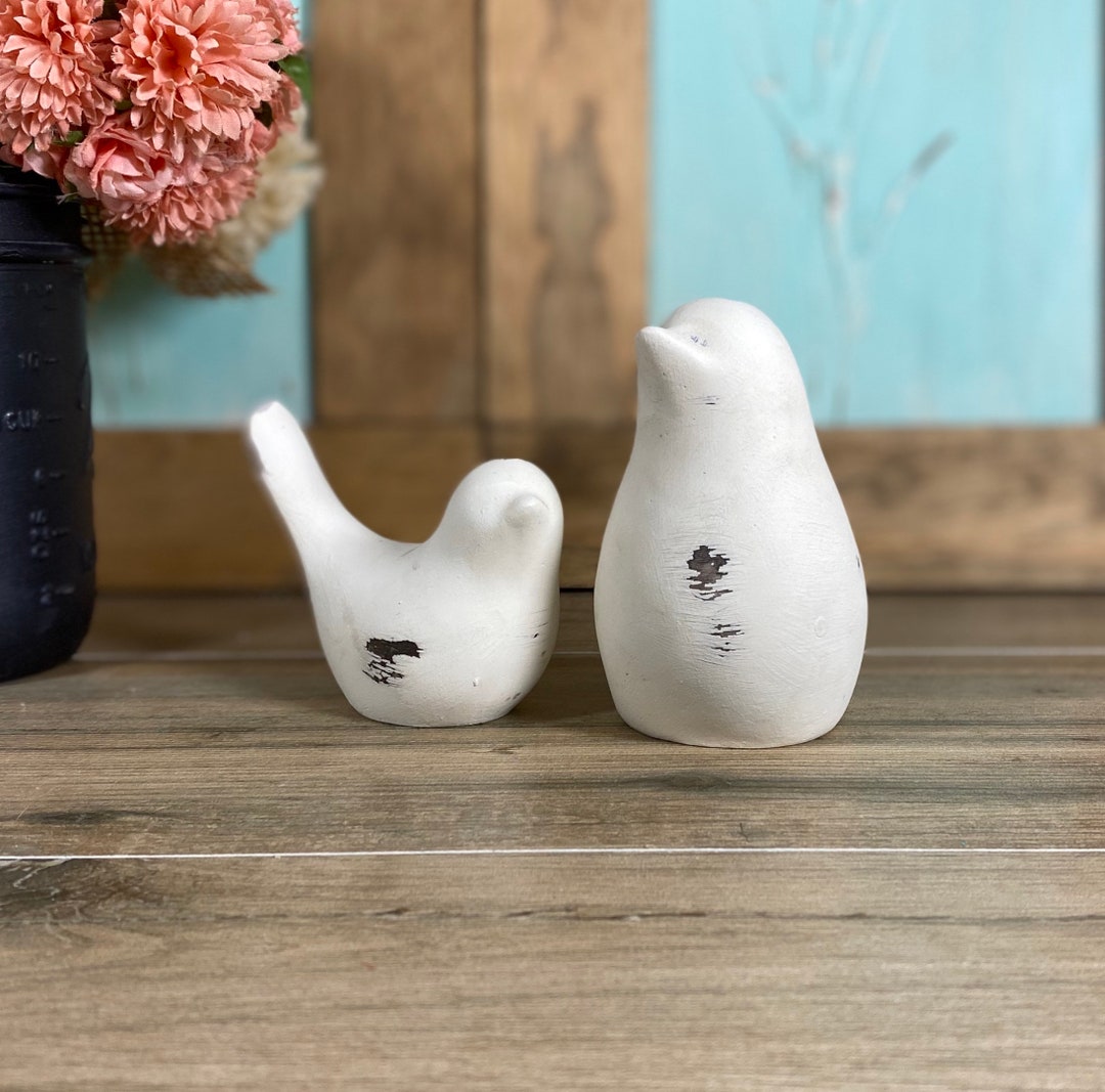 Pair of Birds Figurines Bird Statues Bird Farmhouse Decor Birds ...