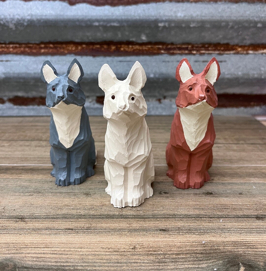 Fox Figurine Woodland Creature Woodland Décor Fox Statue Fox ...