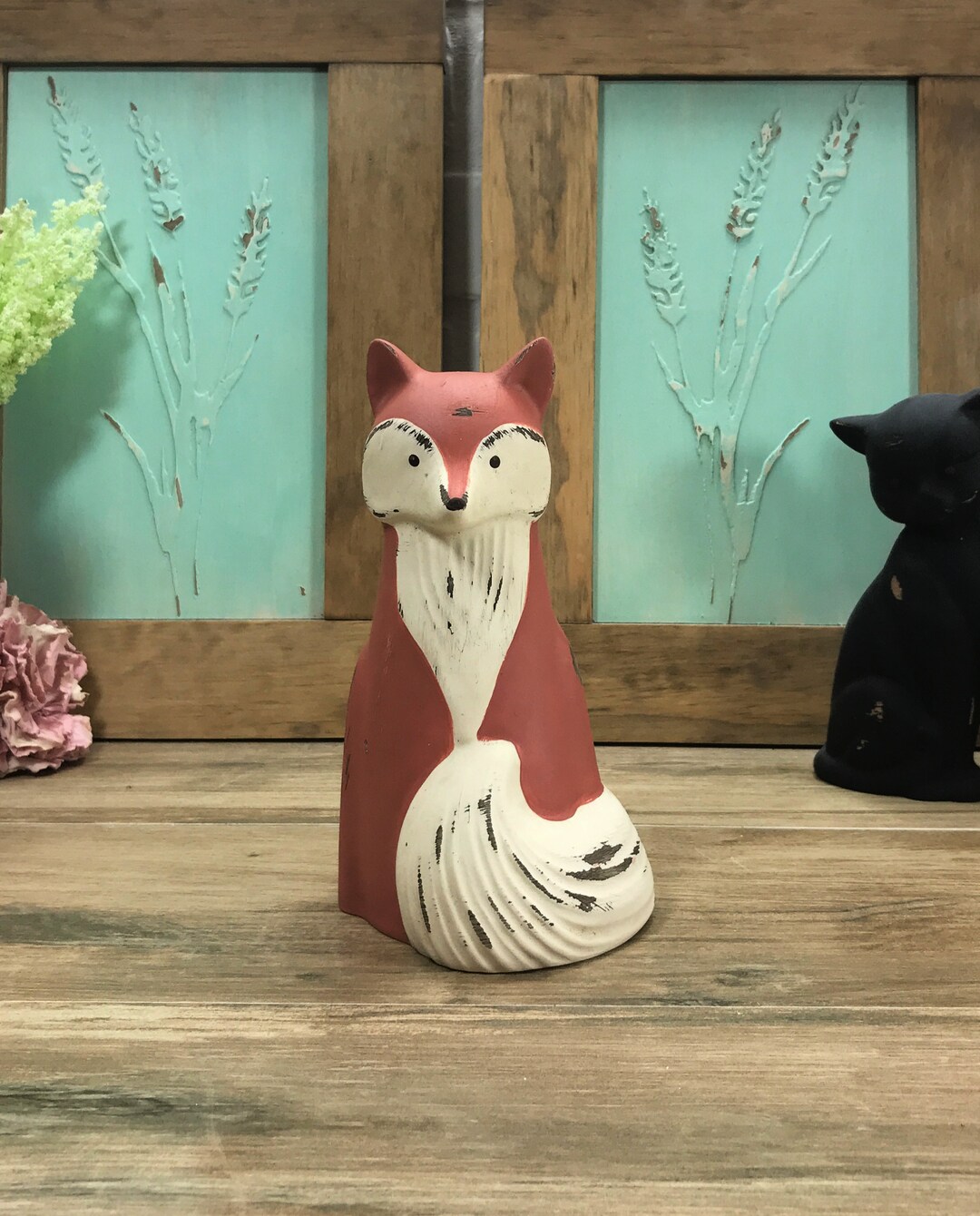 Fox Figurine Woodland Creature Woodland Décor Fox Statue Fox ...