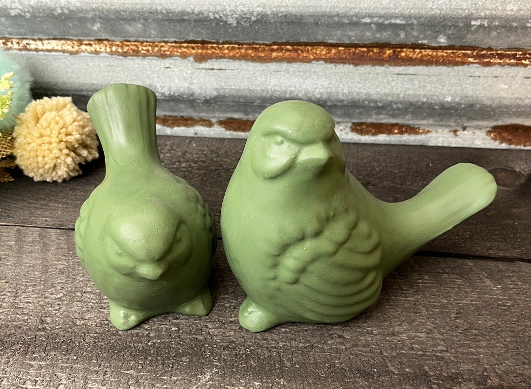 Pair of Birds Figurines Bird Statues Bird Farmhouse Decor Birds ...