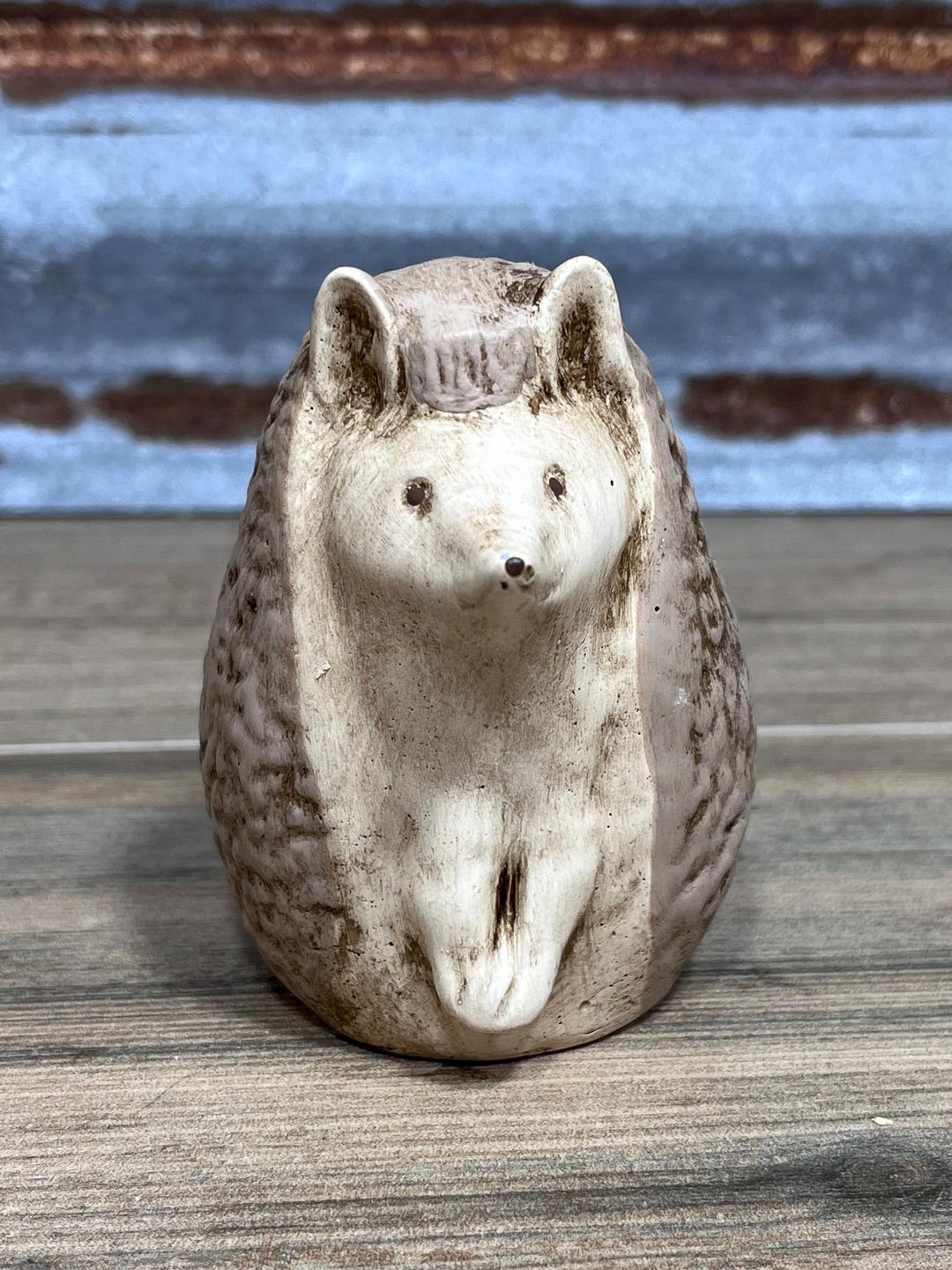 Ready to Ship Hedgehog Figurine Woodland Décor Hedgehog Statue Hedgehog ...
