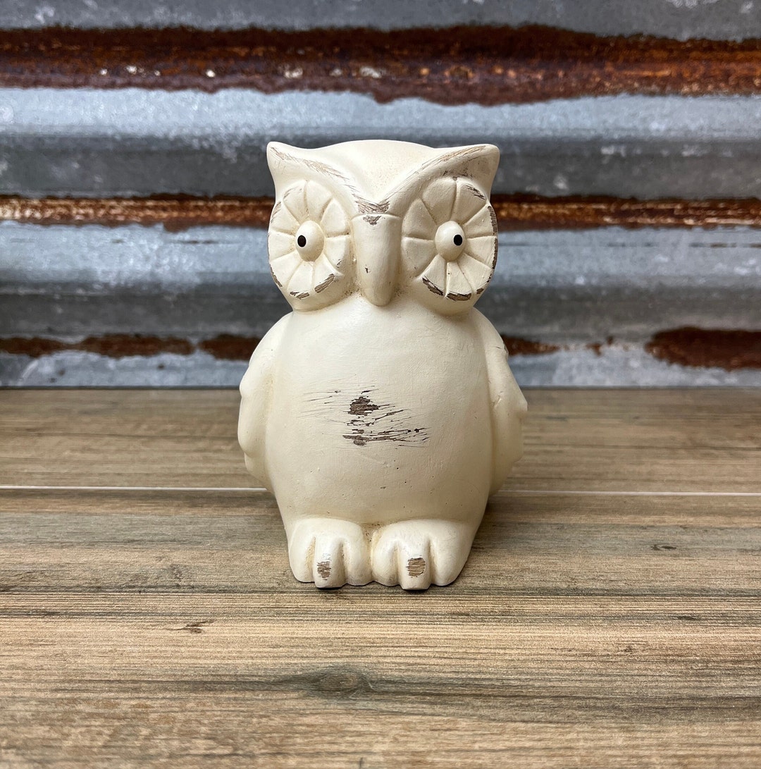 Owl Figurine Owl Farmhouse Decor Owl Collectibles Owl Woodland Nursery ...