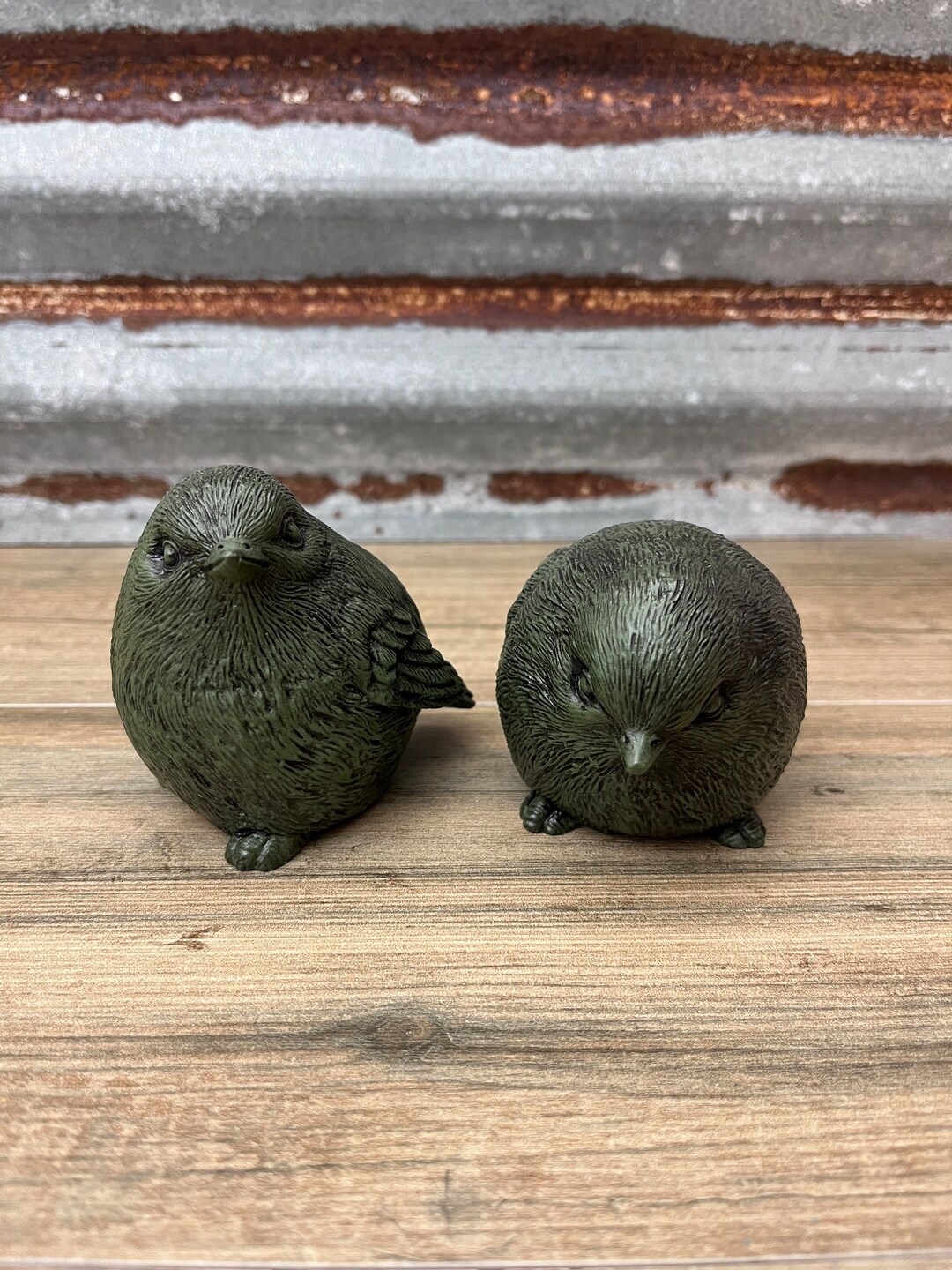 Bird Figurine Bird Statue Pair of Bird Figurines Bird Farmhouse Decor ...