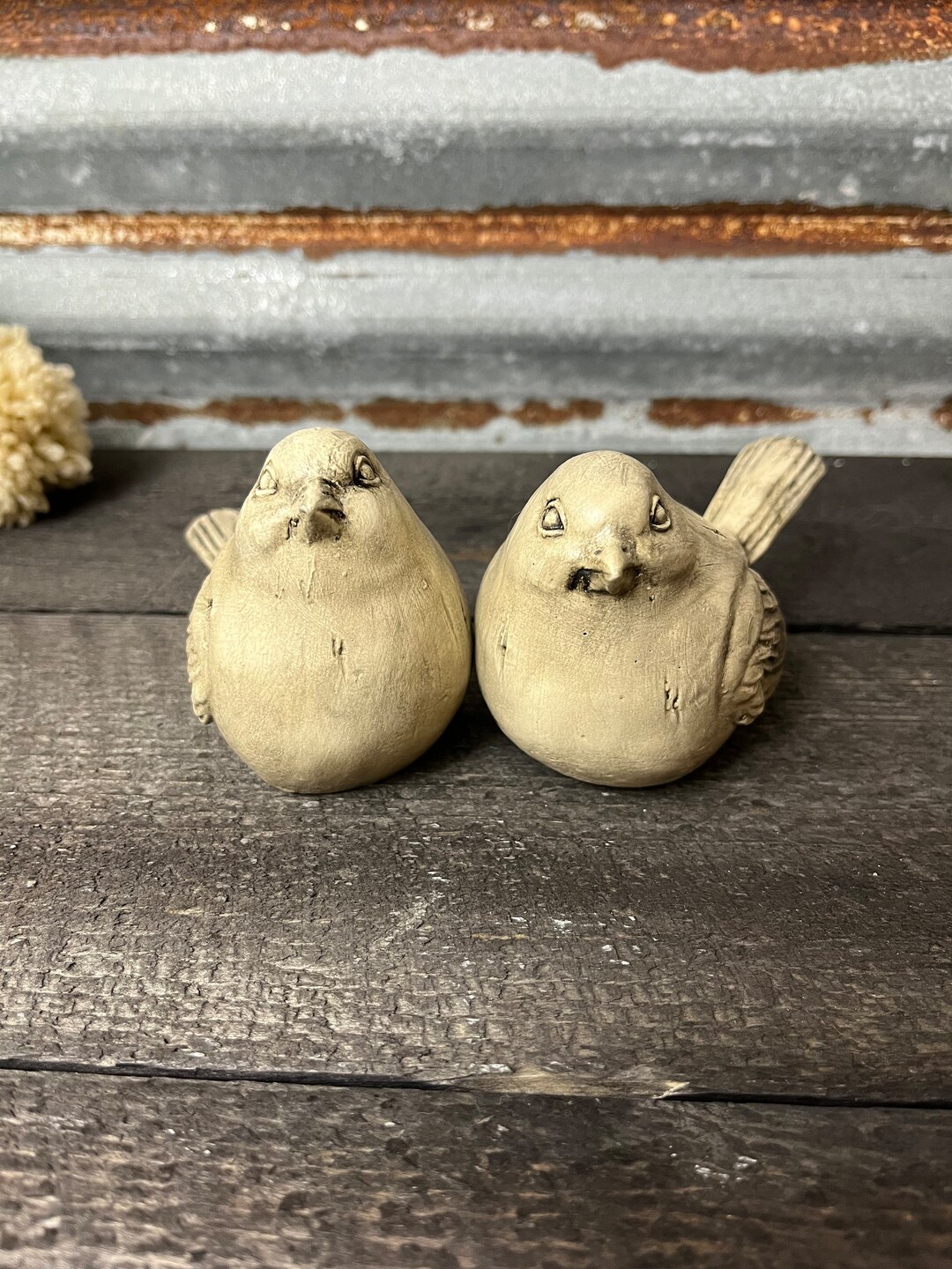 Pair of Birds Figurines Bird Statues Bird Farmhouse Decor Birds ...